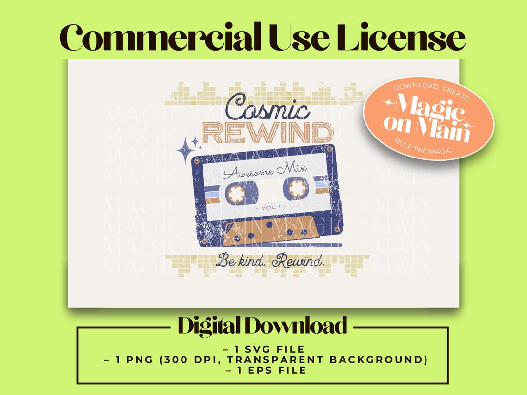 Commercial Use** Cosmic Rewind SVG PNG EPS | Disney Inspired Digital ...