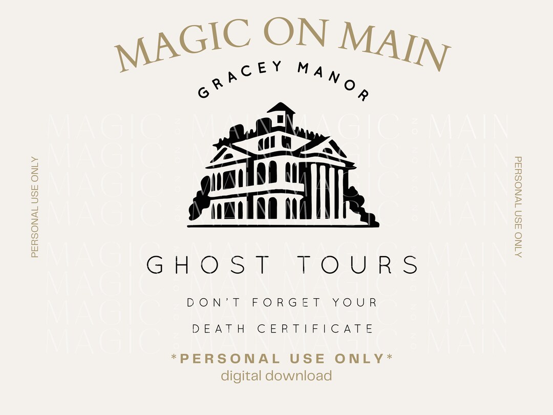 Personal Use Only ** Gracey Manor's Ghost Tours - PNG - Digital ...