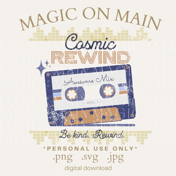 Cosmic Rewind Svg - Etsy