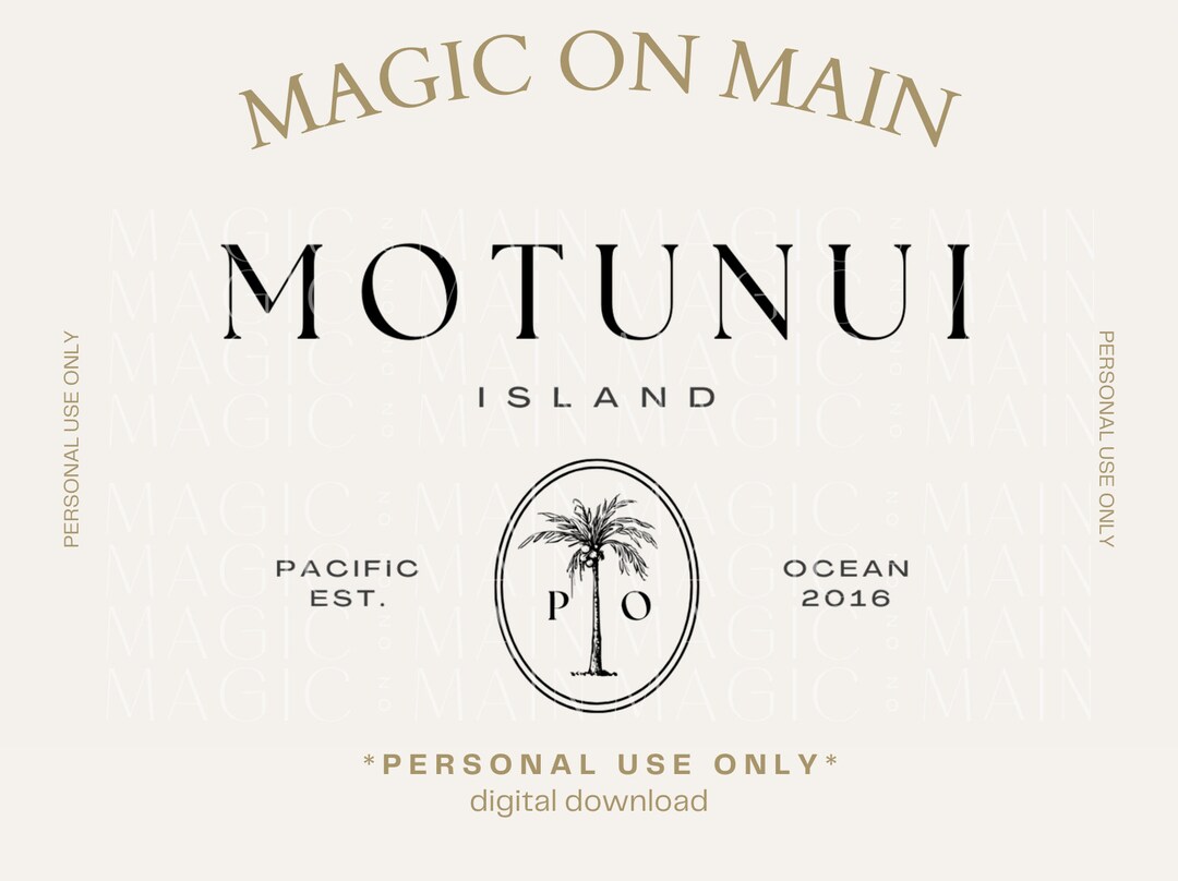 Personal Use Only ** Motunui Island - PNG - Digital Download - Inspired ...