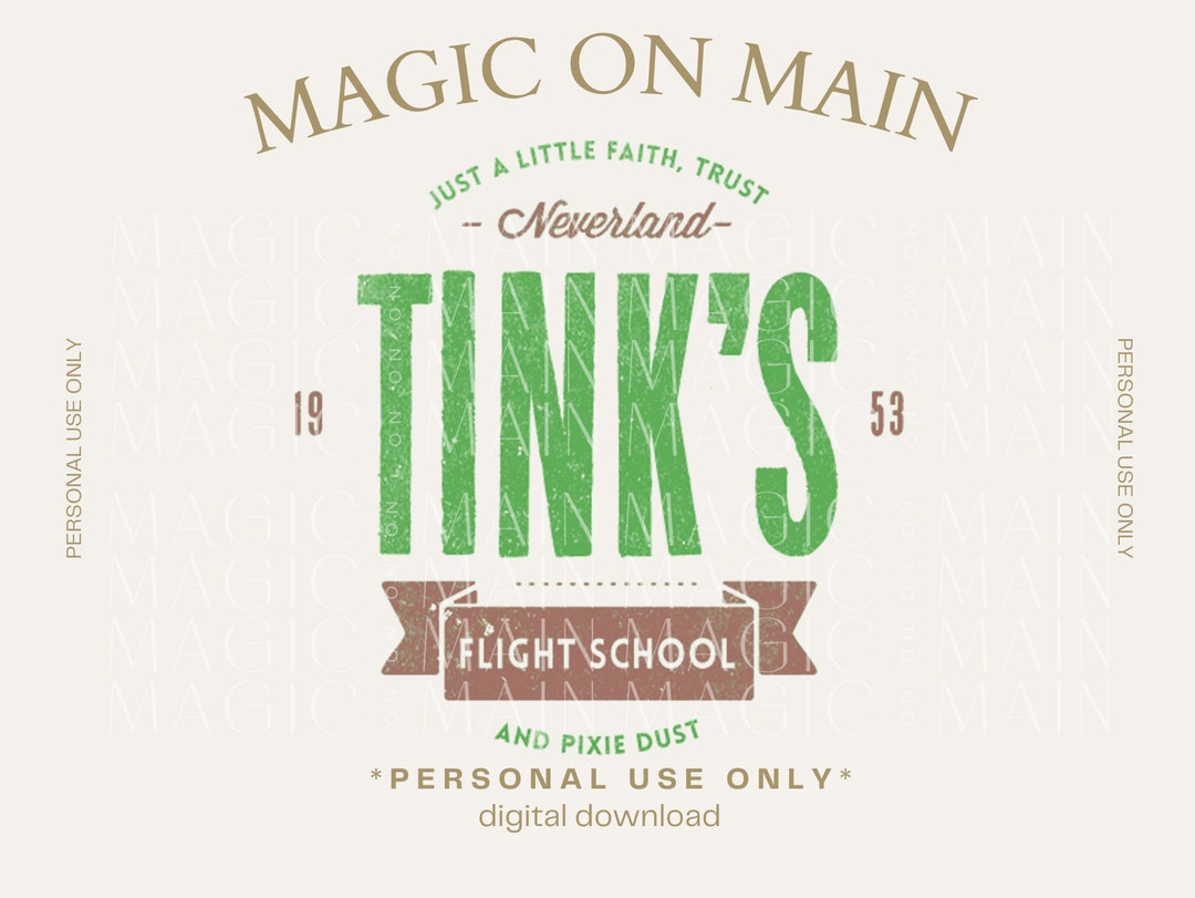 Personal Use Only ** Tink's Flight School - PNG - Digital Download ...