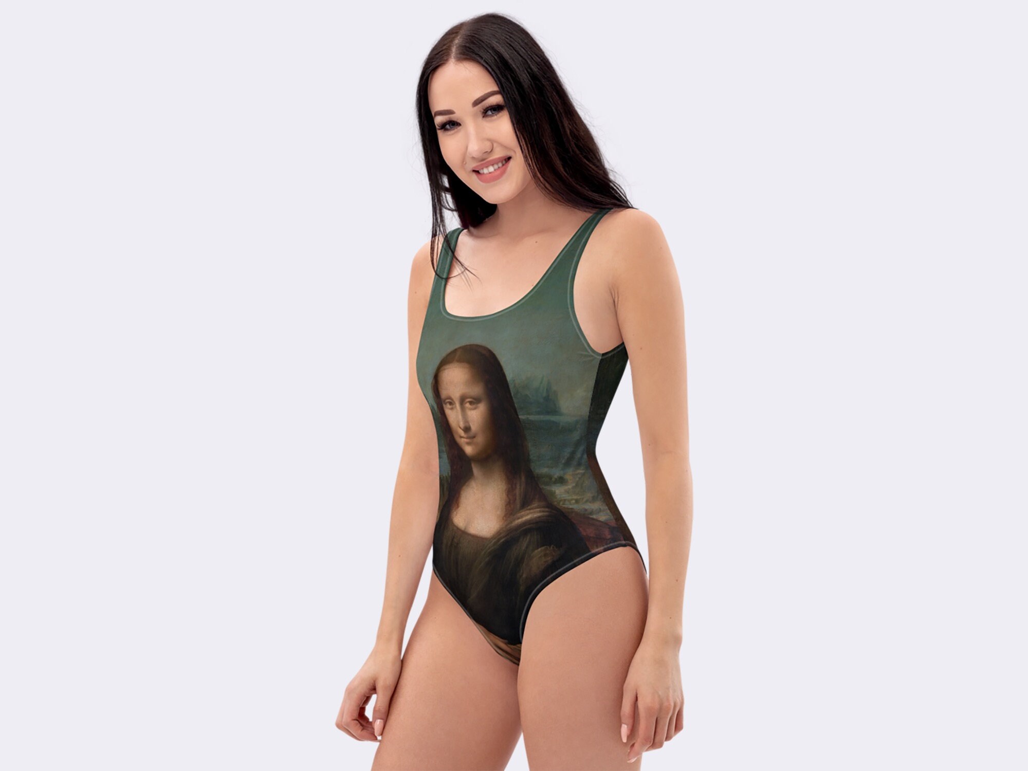 Mona Lisa 1517 One-piece Swimsuit by Leonardo Da Vinci - Etsy Mona Lisa 1517 One-piece Swimsuit by Leonardo Da Vinci - Etsy