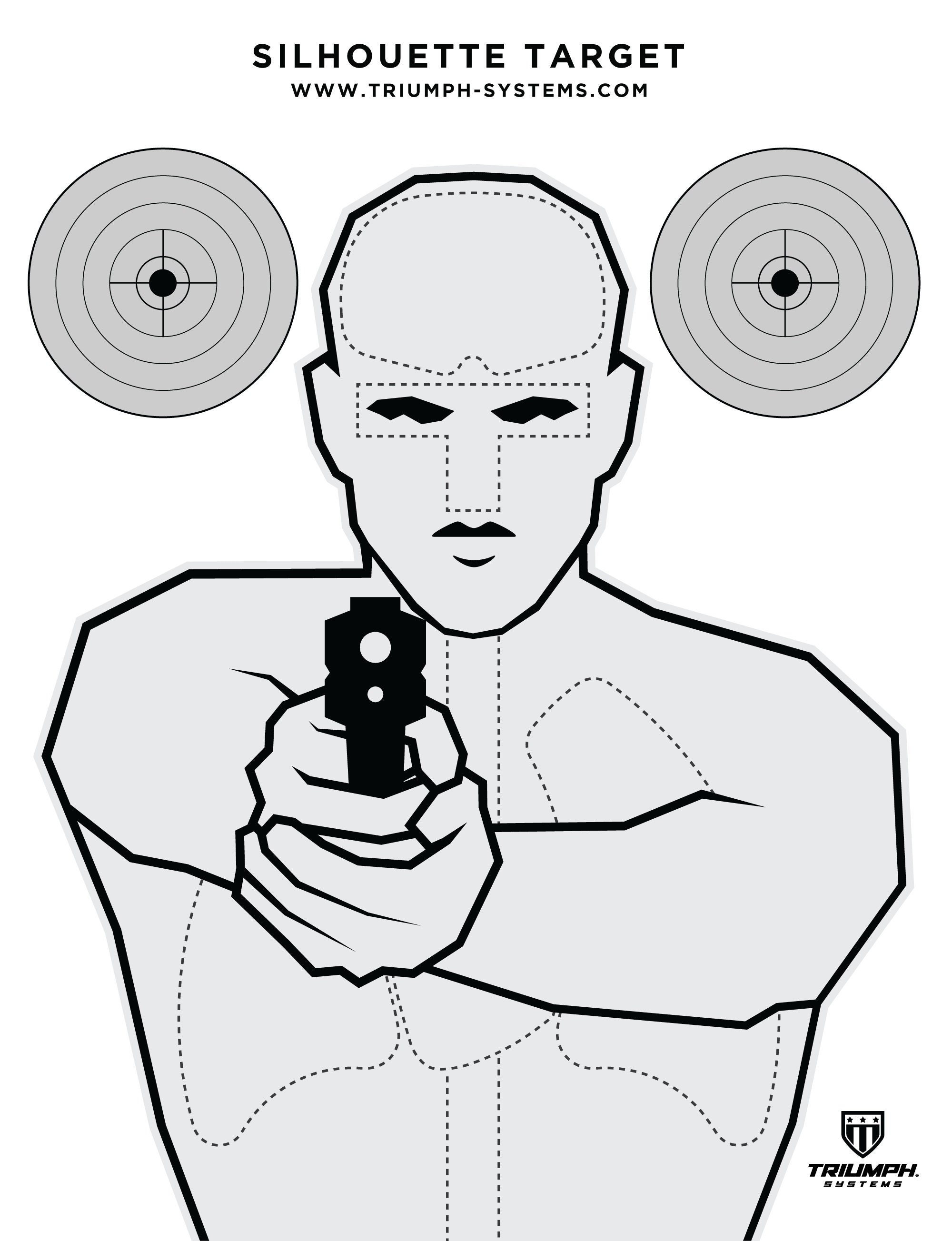 Printable Silhouette Targets
