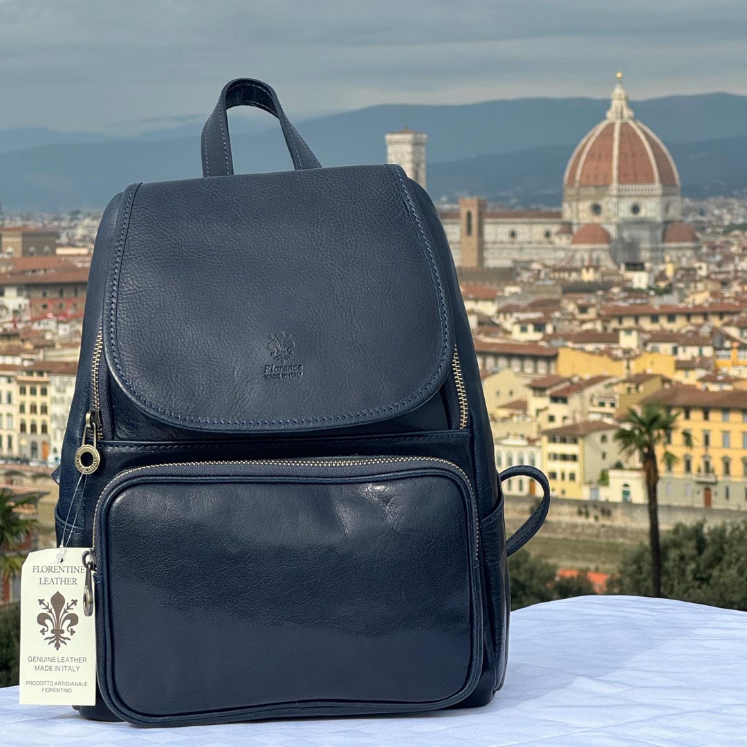 Italian Handmade Leather Backpack for Women | Elegant Leather Backpack ...
