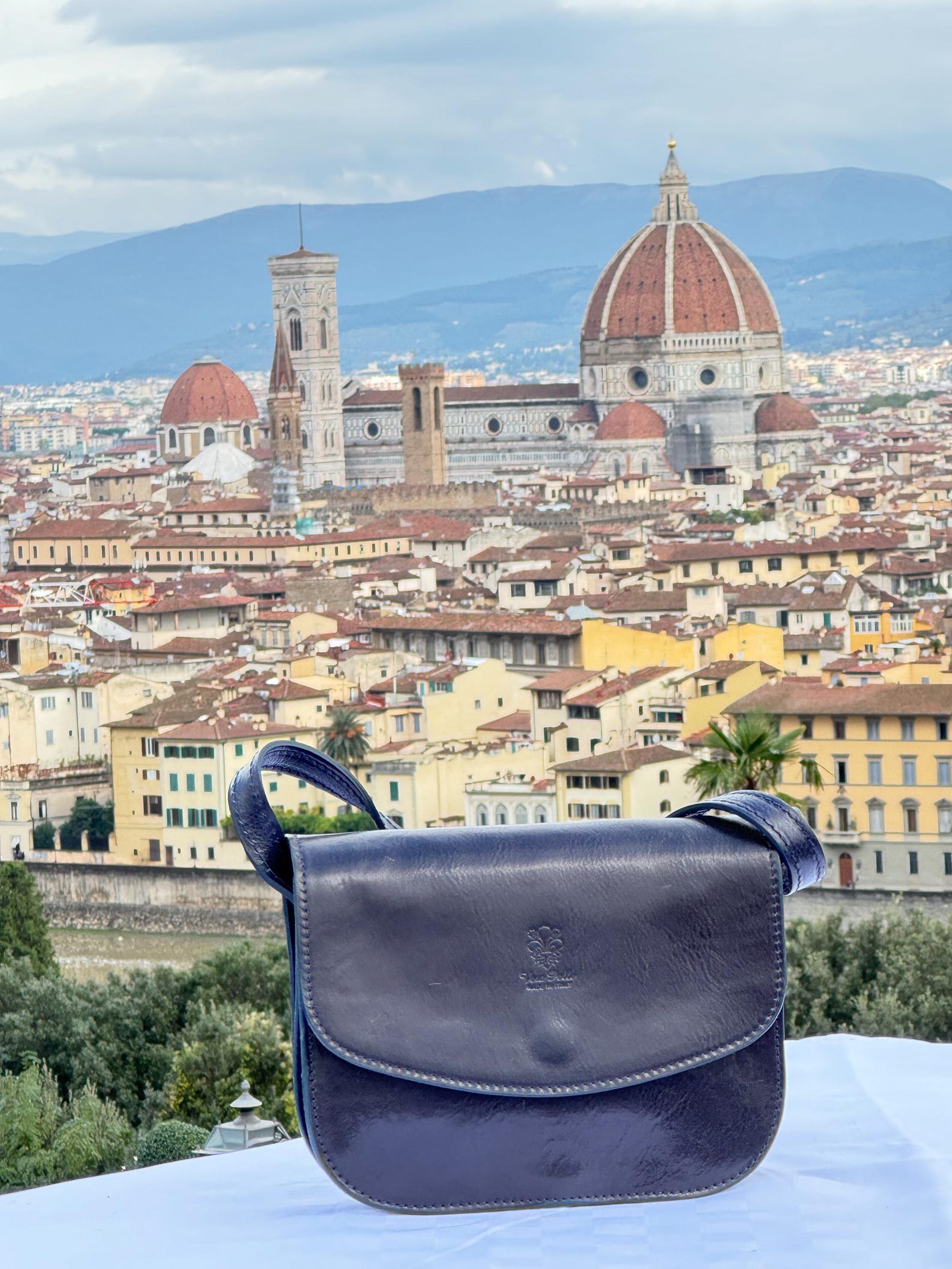 Women's Dark Blue Handmade Italian Leather Crossbody Bag – Made in ...