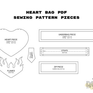 Heart Bag PDF Sewing Pattern - Etsy