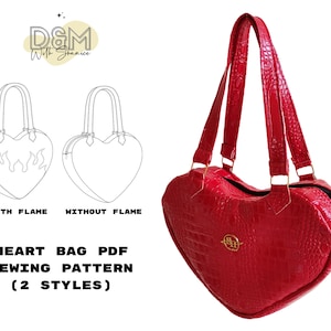 Heart Bag PDF Sewing Pattern - Etsy