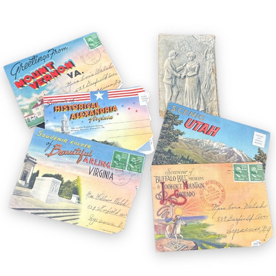 Vintage Antique Postcard Fold Out Sets - Roadside, Souvenirs, Virginia ...