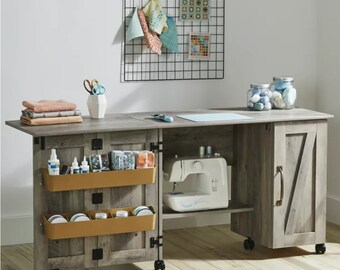 Wood Sewing Table - Etsy