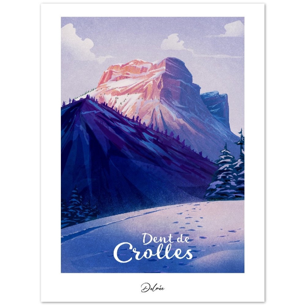 Crolles Tooth Poster Chartreuse Isère Poster Art Prints Grenoble Alps ...