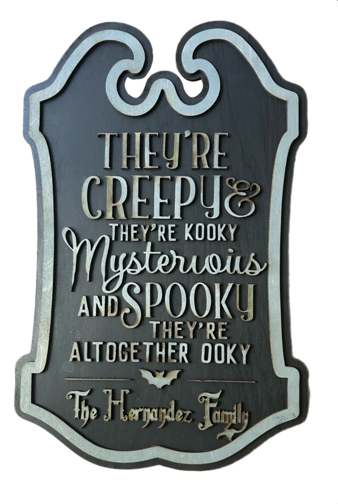 Creepy & Spooky Sign - Etsy