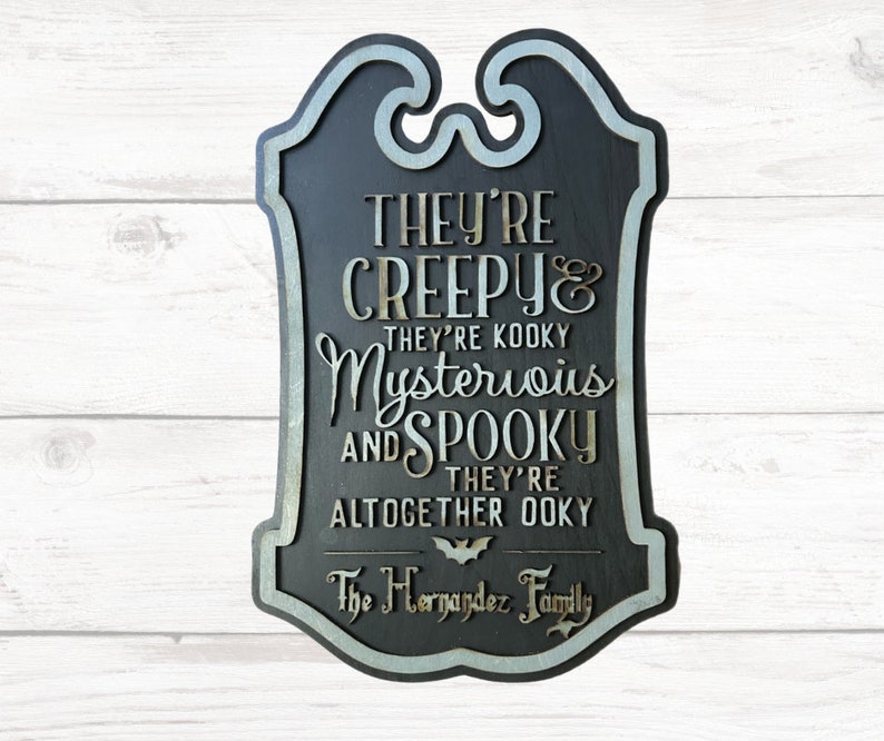 Creepy & Spooky Sign - Etsy