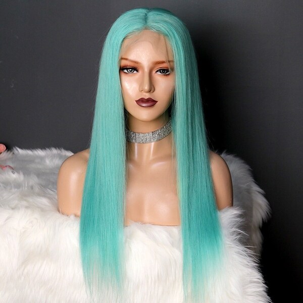 Blue Lace Front Wig - Etsy