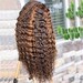 Custom Brown Curly Color Lace Front Wig Human Hair - Etsy