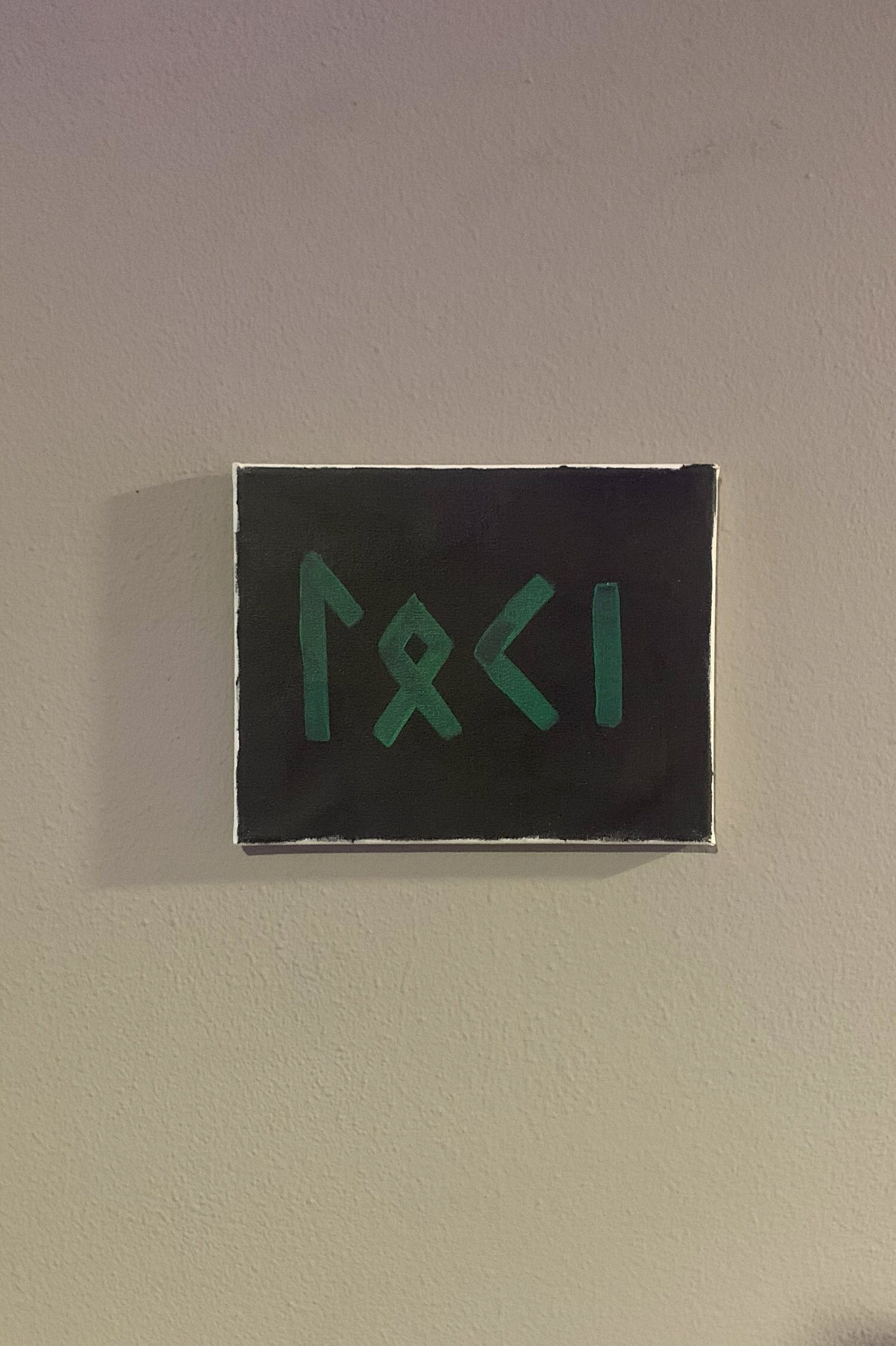 Elder Futhark Runes Art Hand-painted Norse Deity Painting 8x10 Canvas ...