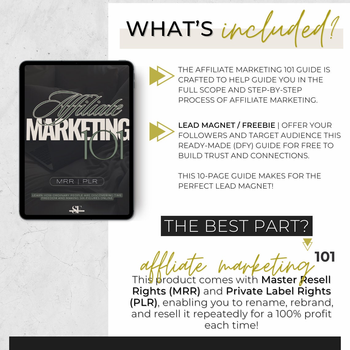 Done for You Affiliate Marketing Beginner's Guide, Private Label PLR ...