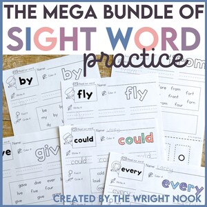 Sight Words Practice MEGA BUNDLE - Etsy