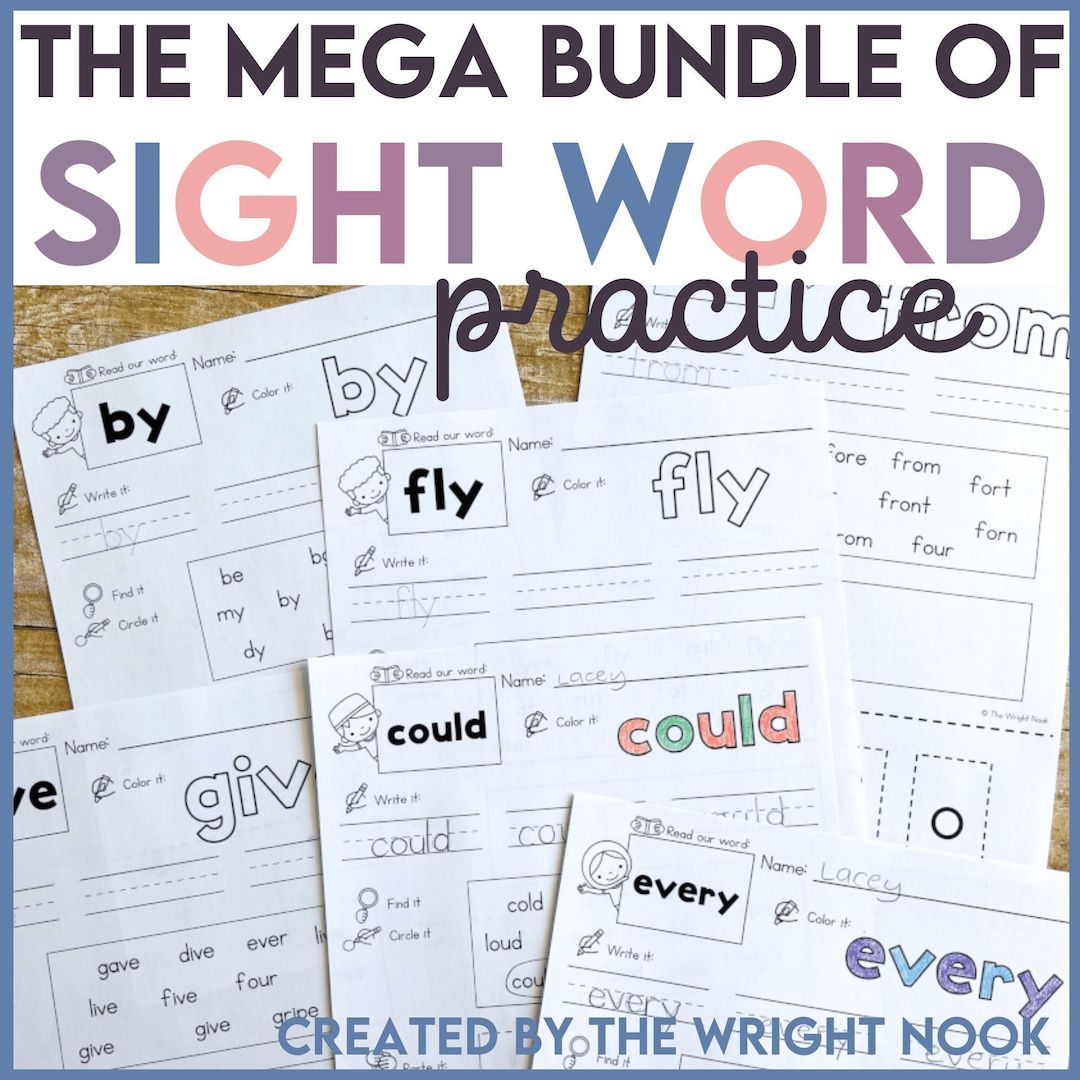 Sight Words Practice MEGA BUNDLE - Etsy