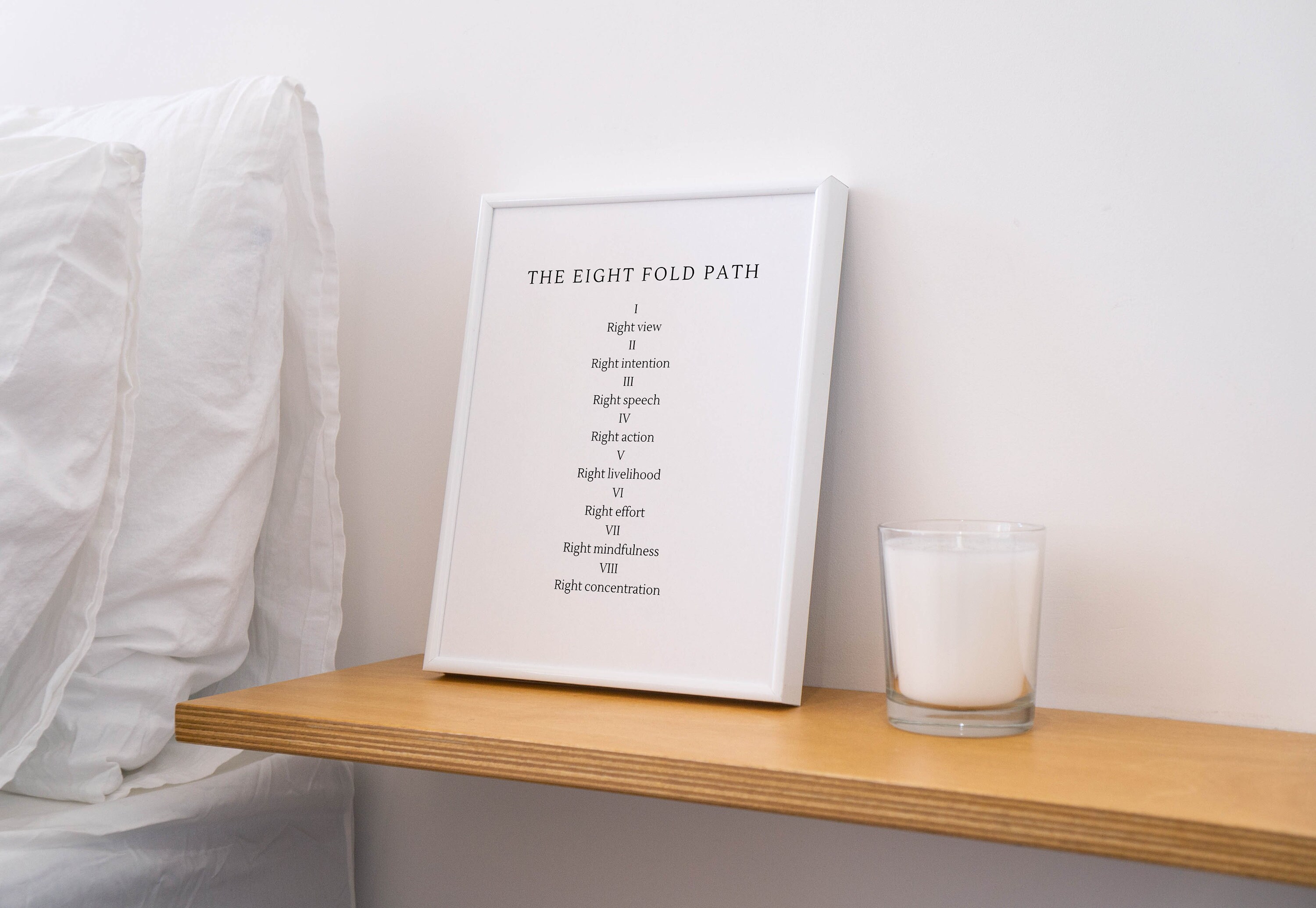 Noble Eight Fold Path DIGITAL DOWNLOAD Print Poster Printable Buddhist Wall Art - Etsy