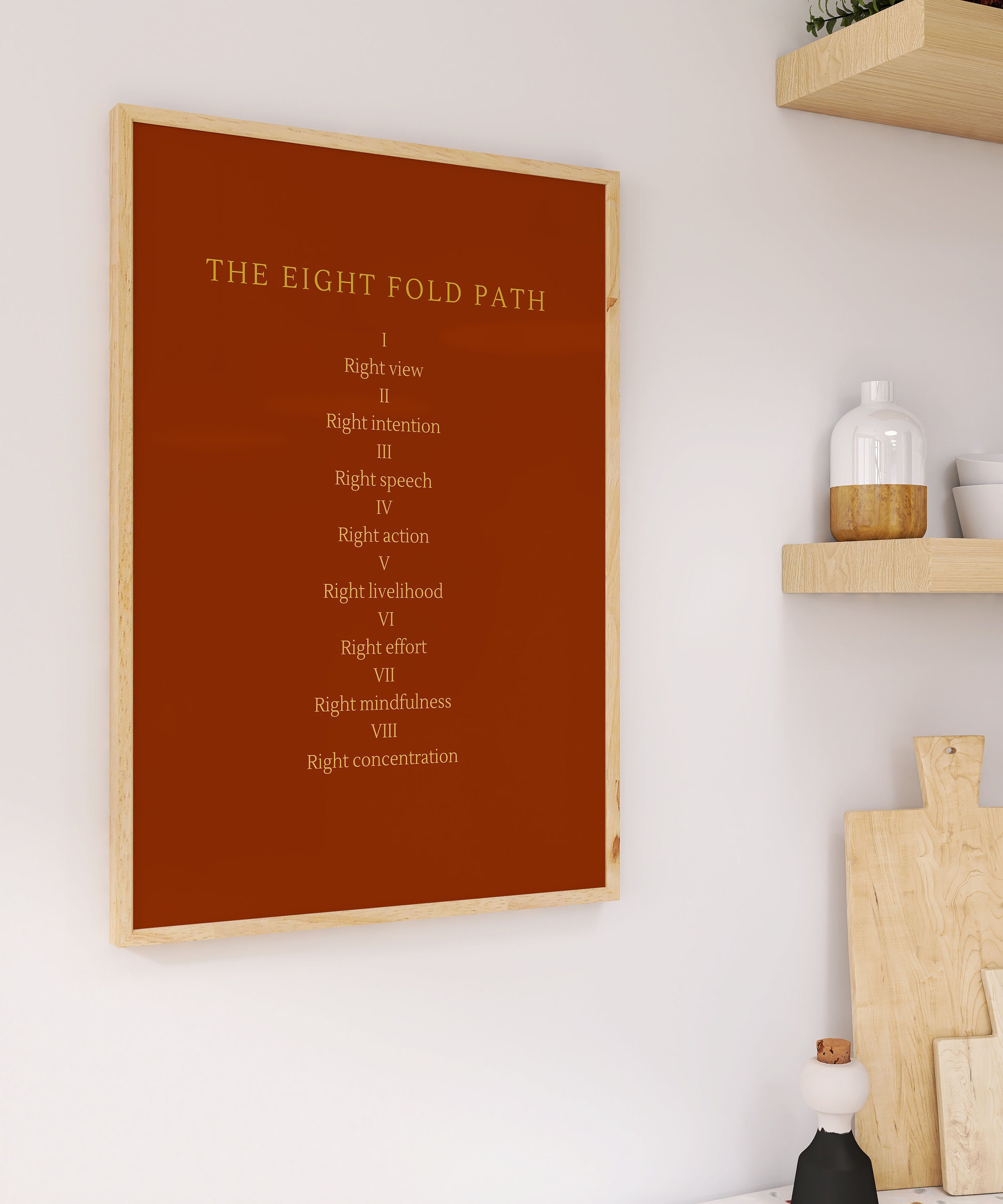 Noble Eight Fold Path DIGITAL DOWNLOAD Print Poster - Etsy