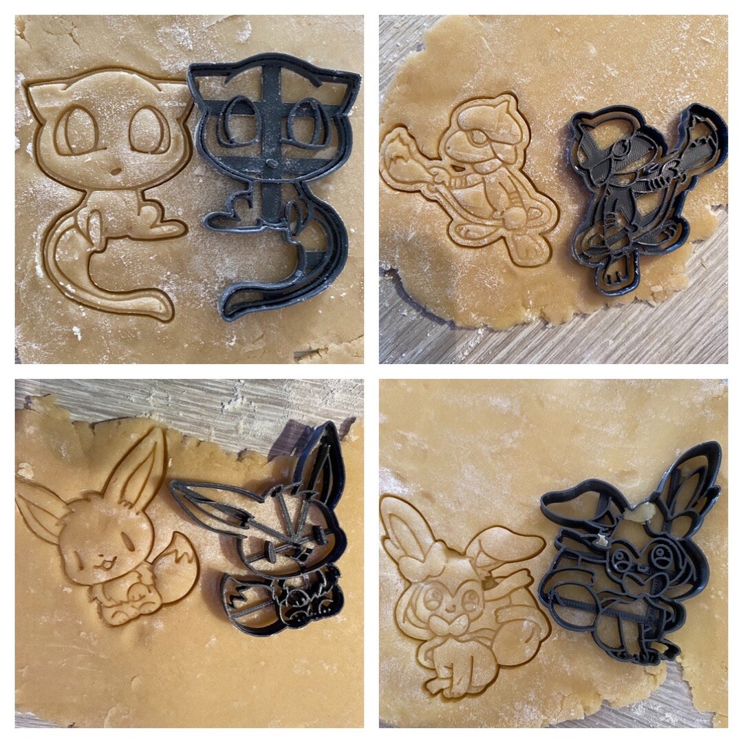 Set of 4 Pokemon Cookie Cutters - Etsy