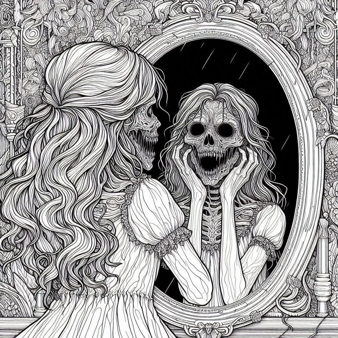 Adult Horror Coloring Book 3 - Etsy