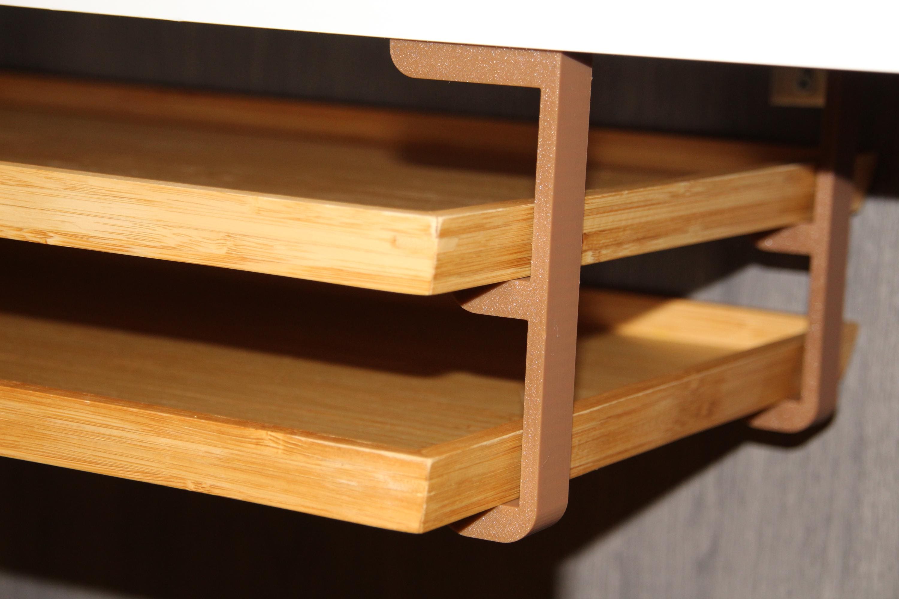 Space Saving, Double Kitchen Cabinet Hangers for Trays, Chopping Boards ...