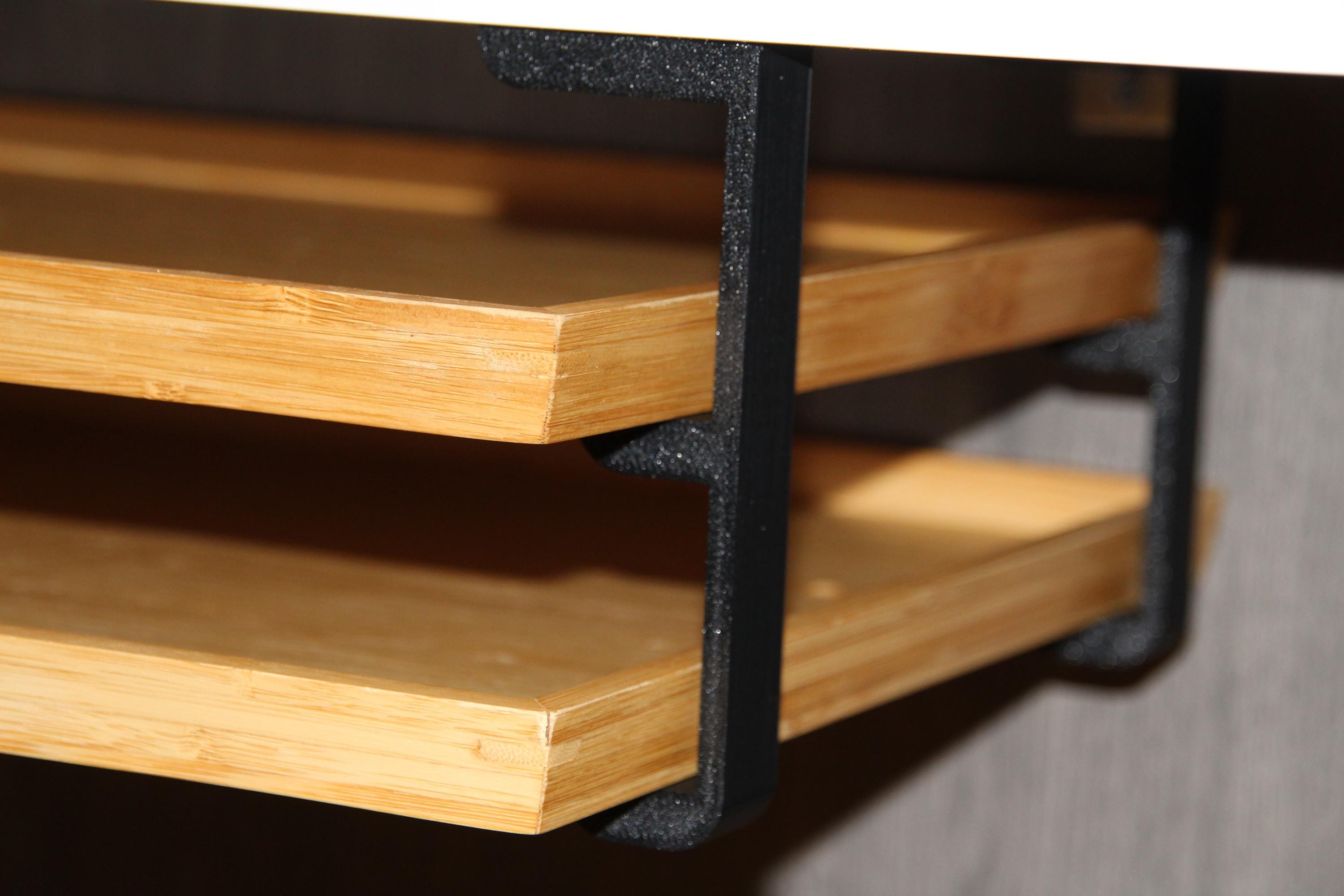 Space Saving, Double Kitchen Cabinet Hangers for Trays, Chopping Boards ...