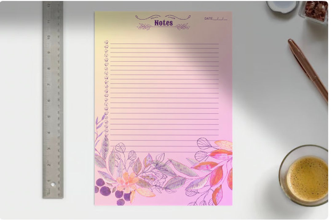 2024 Note Paper Digital - Etsy