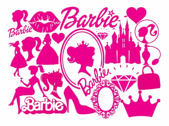 Barbiiie Svg Barbies SVG Baaarbie Silhouette Barrrbie Doll - Etsy