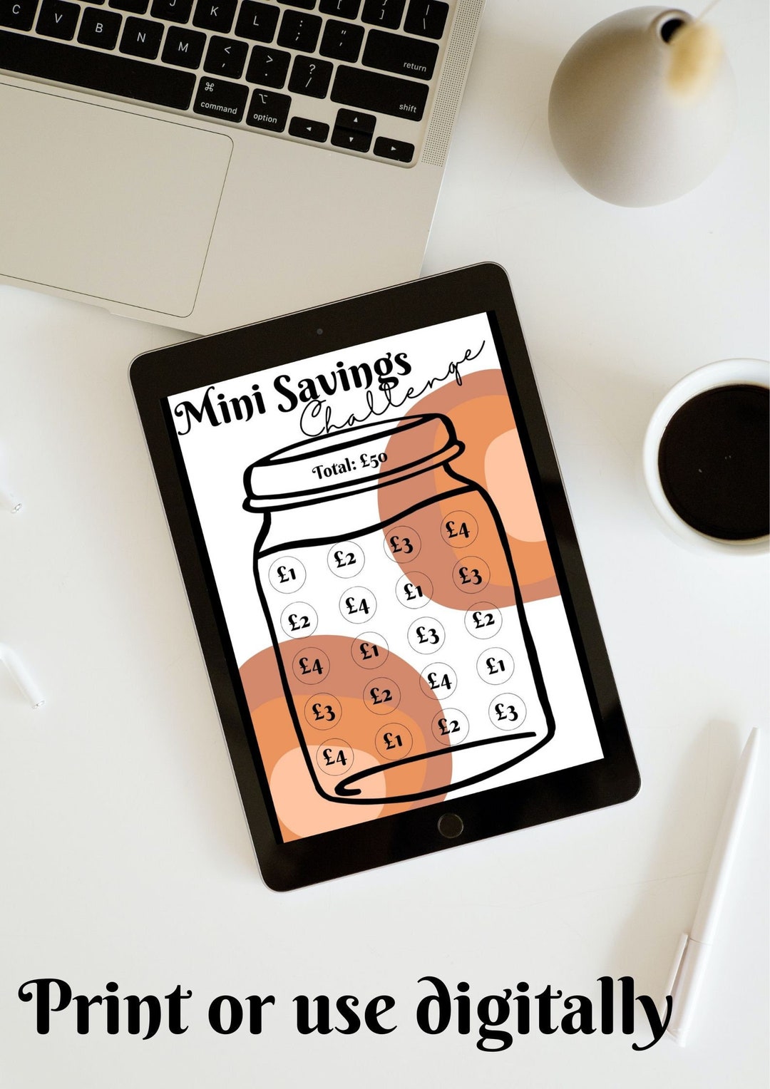 Mini Saving Challenge | Digital Download | Canva | Editable | Print at ...