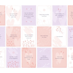 36 Printable Feel-good Affirmation Cards, Digital Download, Editable in ...