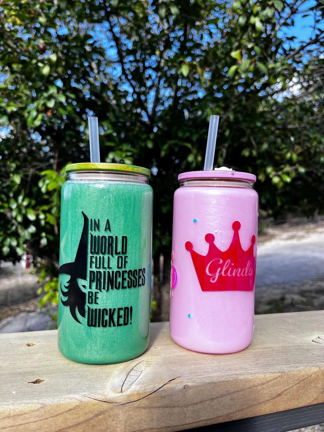 Wicked Libby Glass 16 Oz Tumbler Custom - Etsy