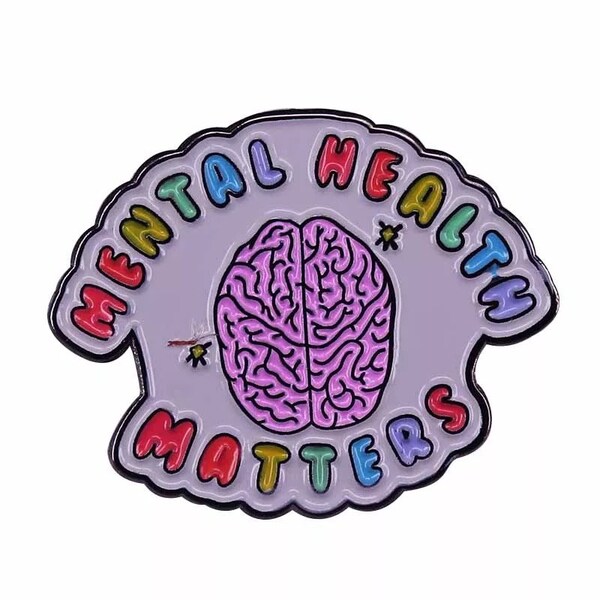 Mental Health Enamel Pin - Etsy