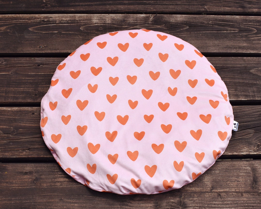 Round Cat Bed With Natural Cork Filling, Luxurious Cat Kneading Cushion ...