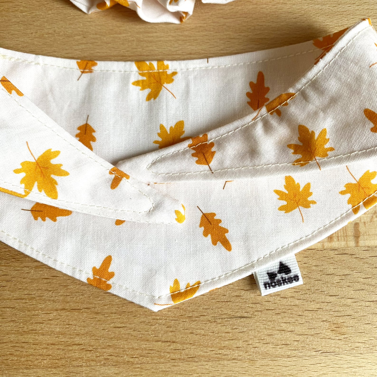 Autumn Leaves Tie on Cat Bandana Matching Owner Scrunchie - Etsy