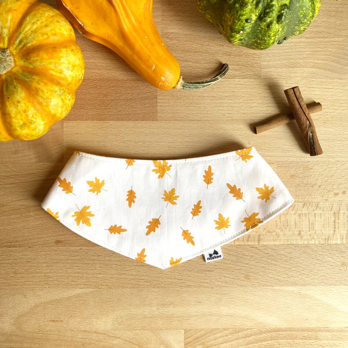 Autumn Leaves Tie on Cat Bandana Matching Owner Scrunchie - Etsy