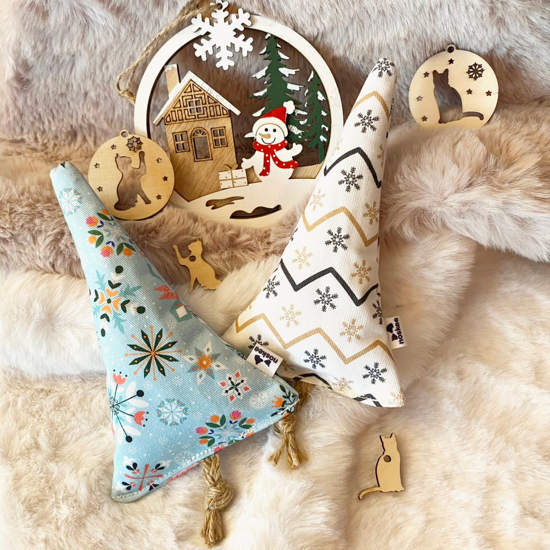 Christmas Cat Kicker Toy Xmas Tree Pet Toy Kicker Toy Filled - Etsy