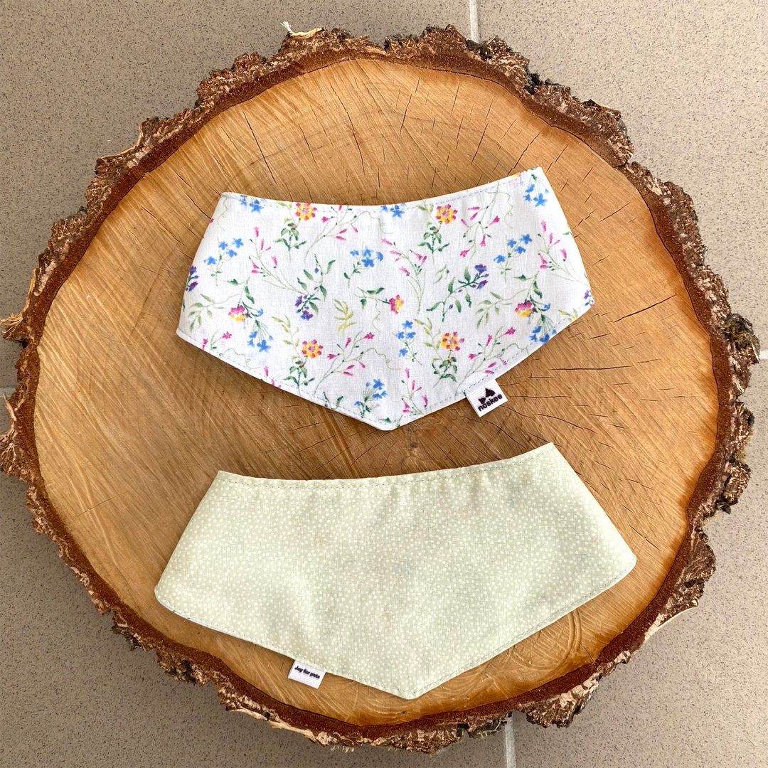 Reversible Cat Bandana, Double Sided Breathable Cotton Fabric Tie on ...