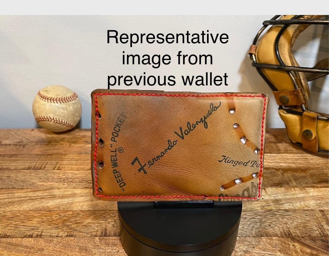 Fernando Valenzuela Baseball Glove Wallet With Money Clip Los Angeles ...