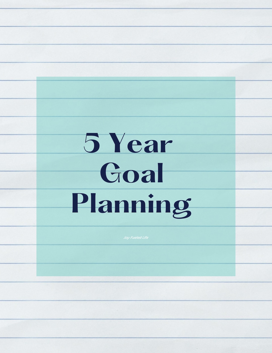 5 Year Planning and Goal Setting Guide - Etsy