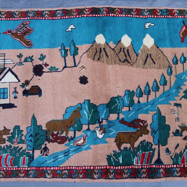 Pictorial Rug - Etsy
