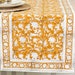 Mustard Floral 100% Cotton Round Table Cloth for Dining Table Kitchen ...