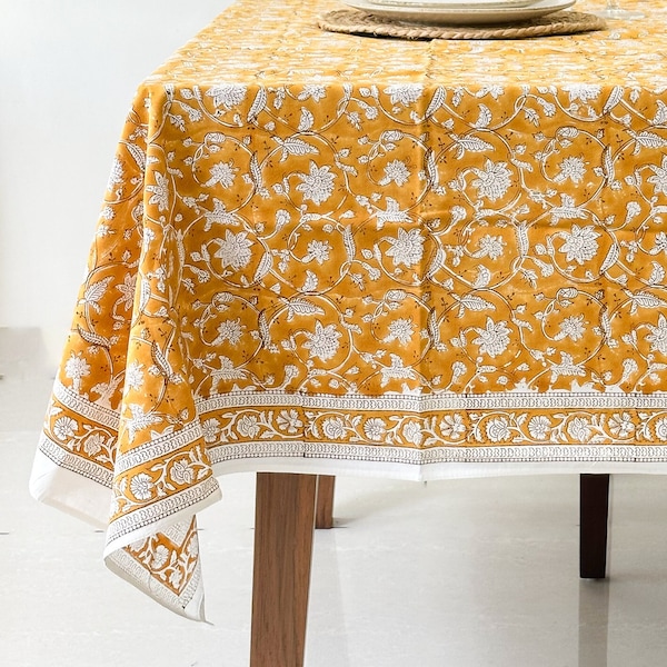 Block Print Tablecloth - Etsy