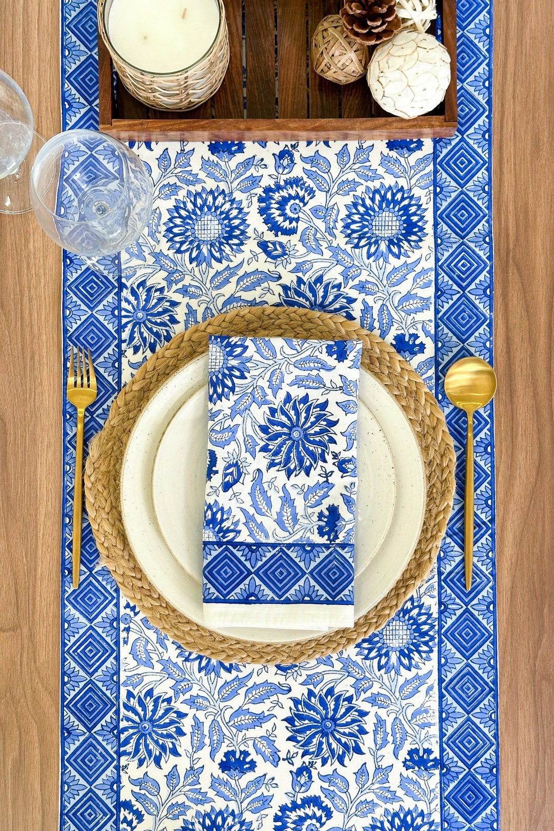 Blue Cloth Napkins for Dining Table, Kitchen, Wedding, Baby Shower ...