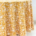 Mustard Floral 100% Cotton Round Table Cloth for Dining Table Kitchen ...
