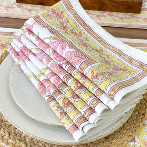Pink Cloth Napkins for Dining Table, Kitchen, Wedding, Baby Shower ...