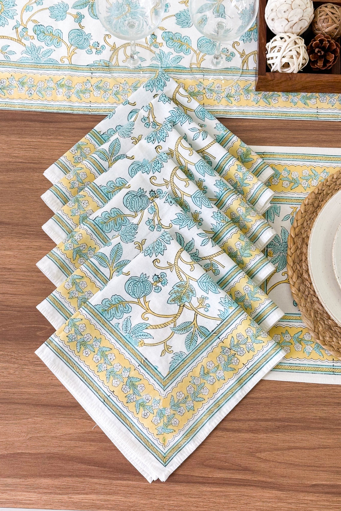 Light Blue Cloth Napkins for Dining Table, Kitchen, Wedding, Baby ...