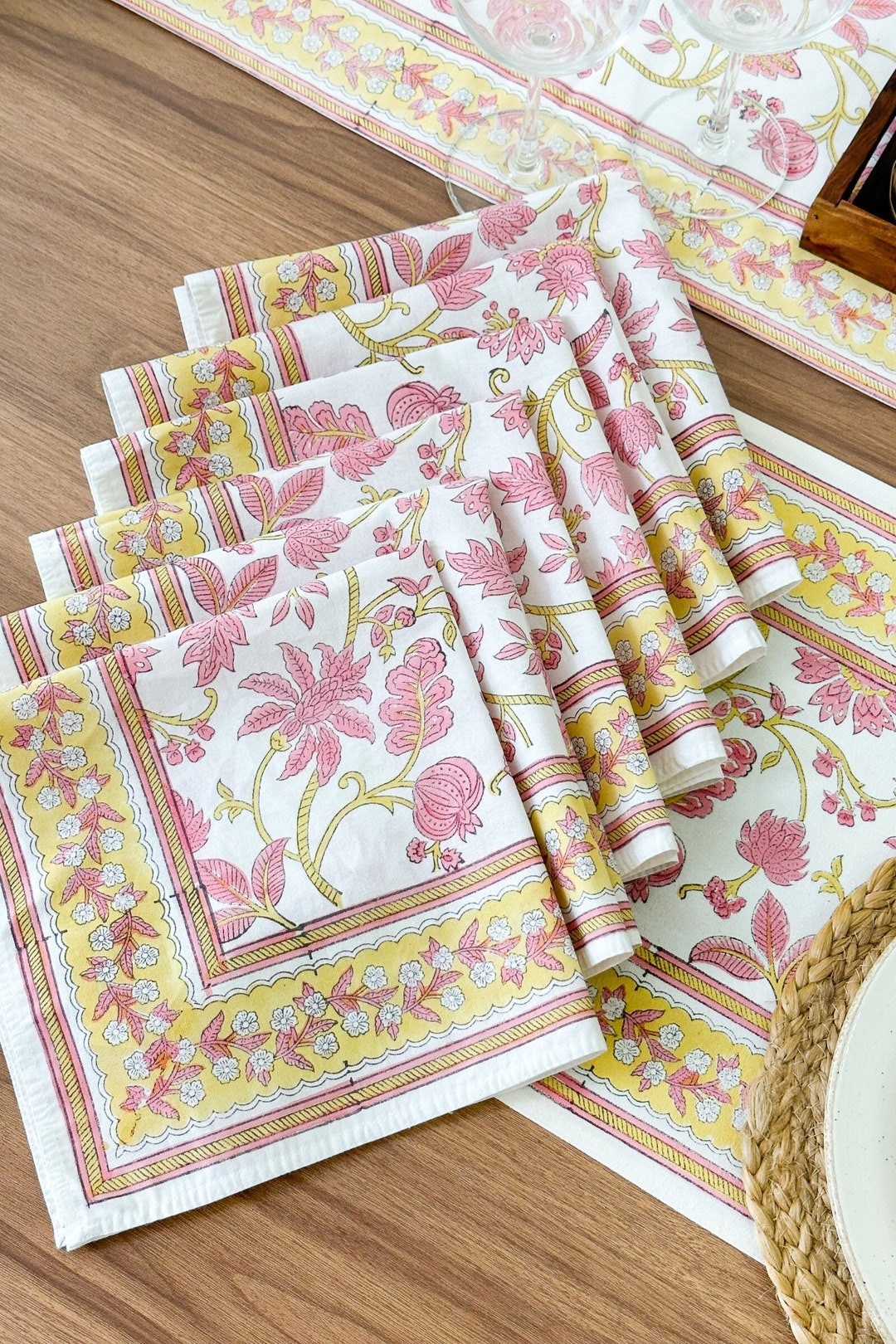 Pink Cloth Napkins for Dining Table, Kitchen, Wedding, Baby Shower ...