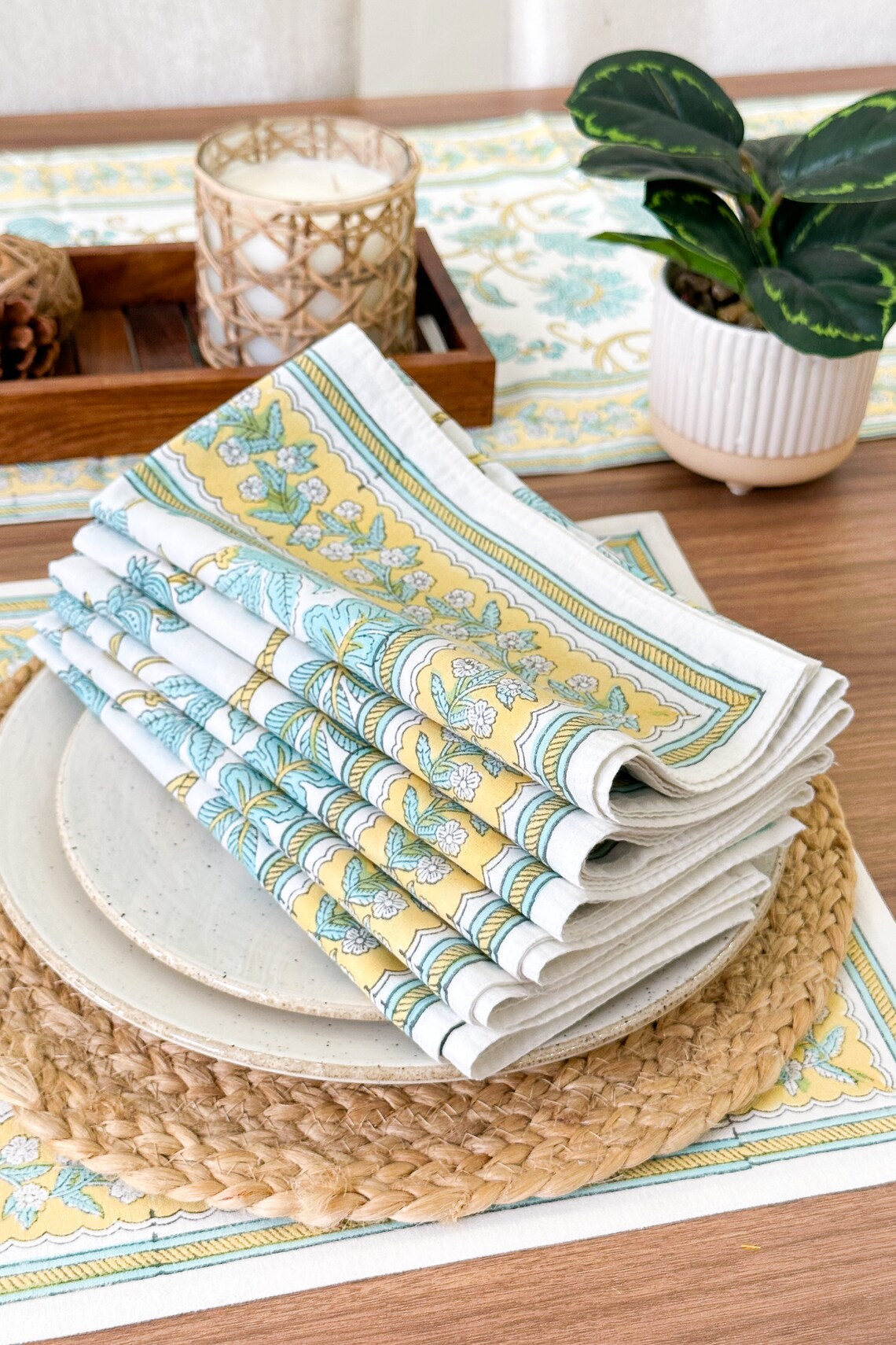 Light Blue Cloth Napkins for Dining Table, Kitchen, Wedding, Baby ...